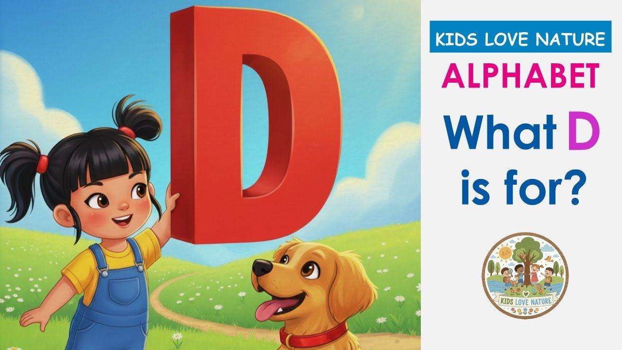Learn Letter D Sound | "What D is for" Phonics Story | ABC Animals ...