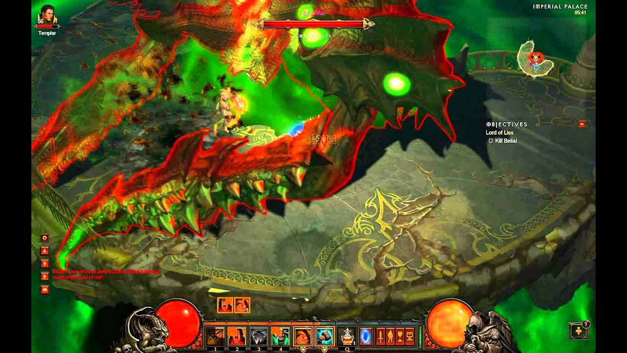 VANILLA Diablo 3 (Hell) Belial (Act 2 End Boss) - Barbarian Solo - YouTube