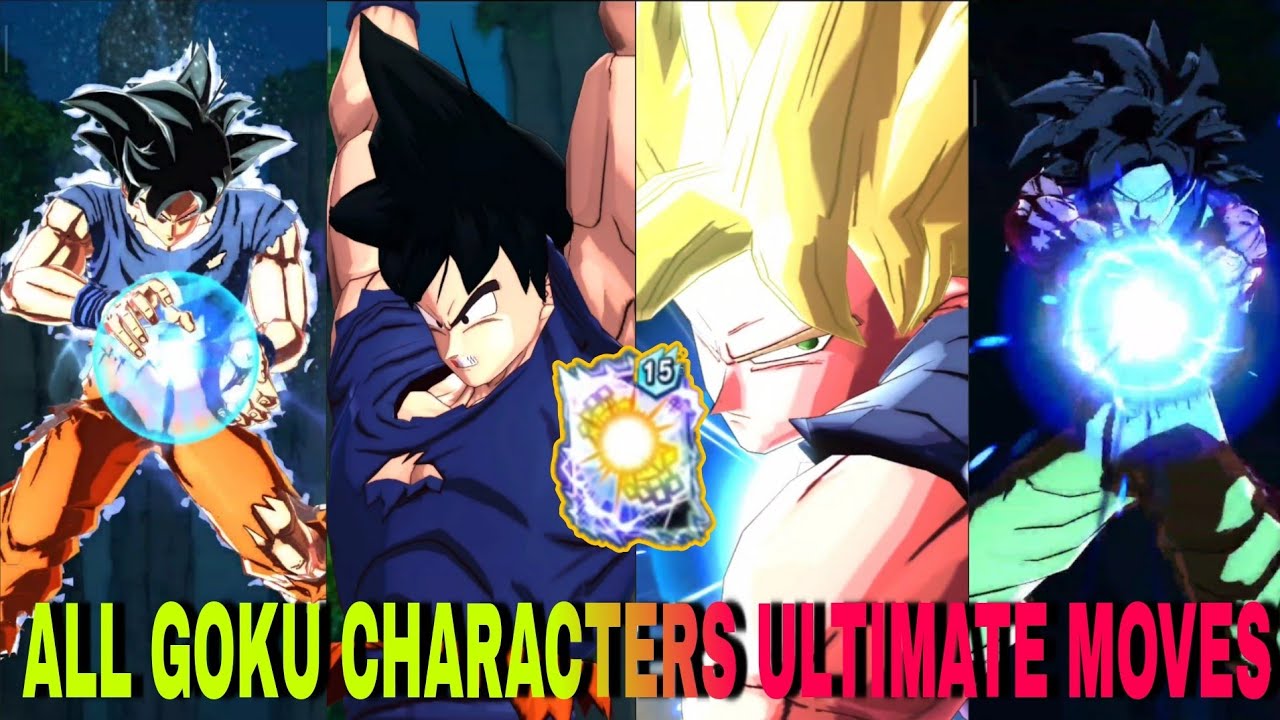 EVERY GOKU CHARACTERS ULTIMATE MOVES🔥 | DRAGON BALL LEGENDS - YouTube