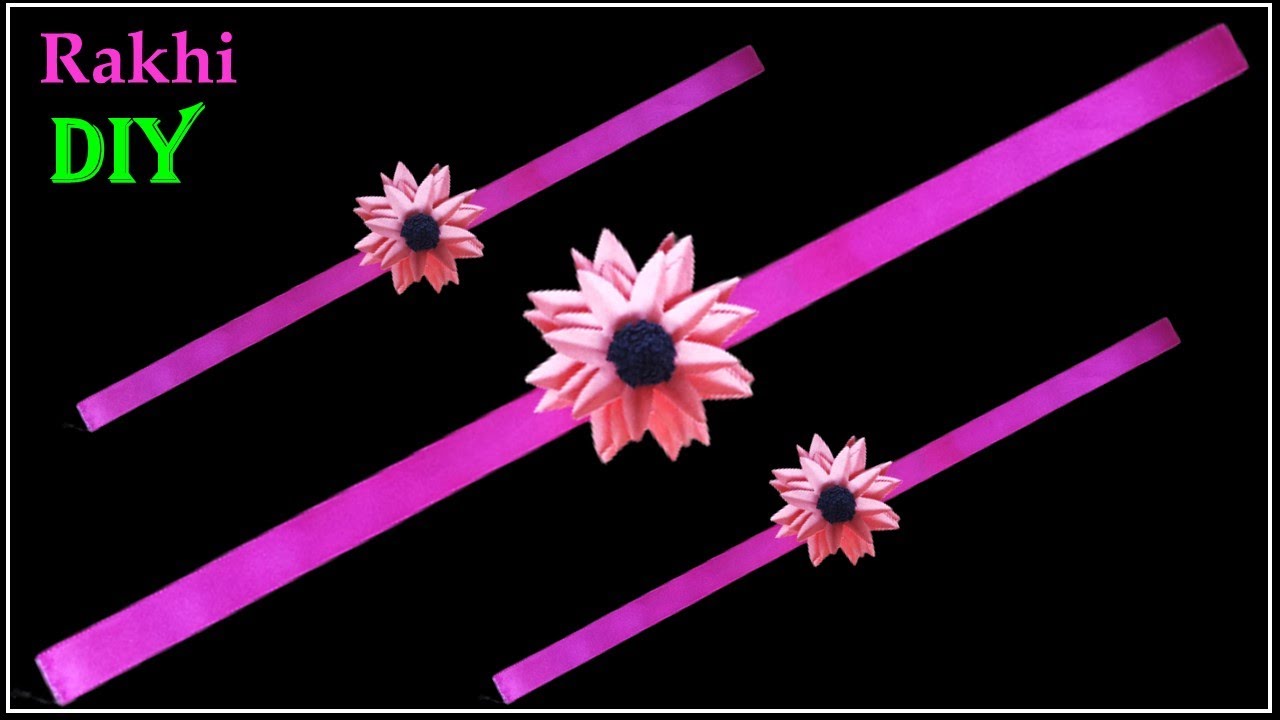 Paper Flower Rakhi | Handmade Easy Rakhi |Rakhi making idea at Home |# ...