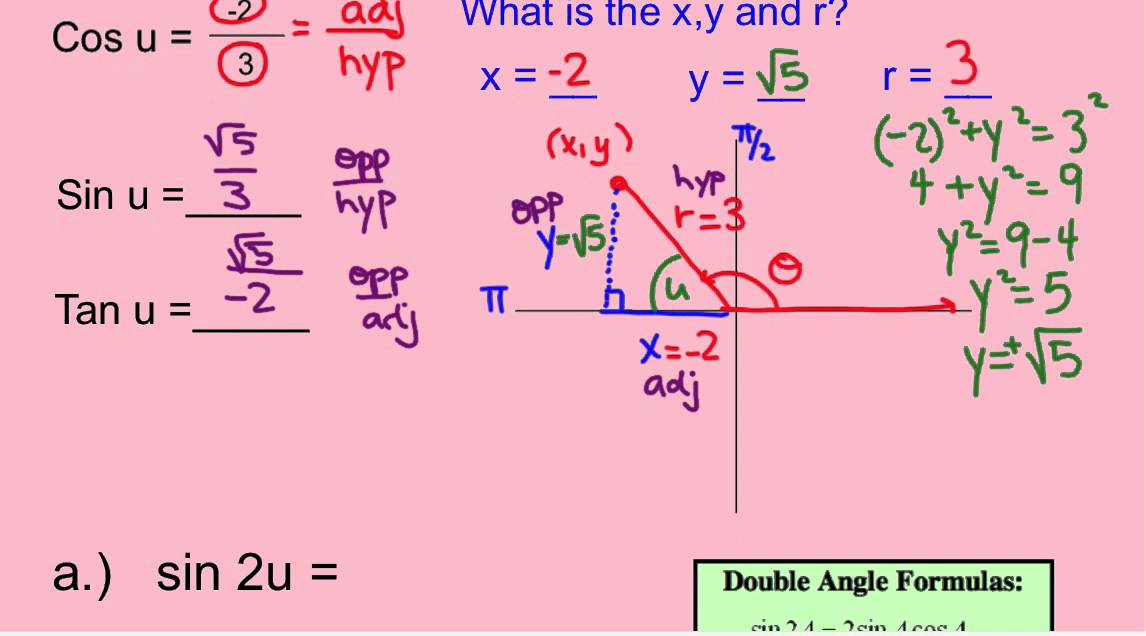 Double Angle Formulas Part 3 - YouTube