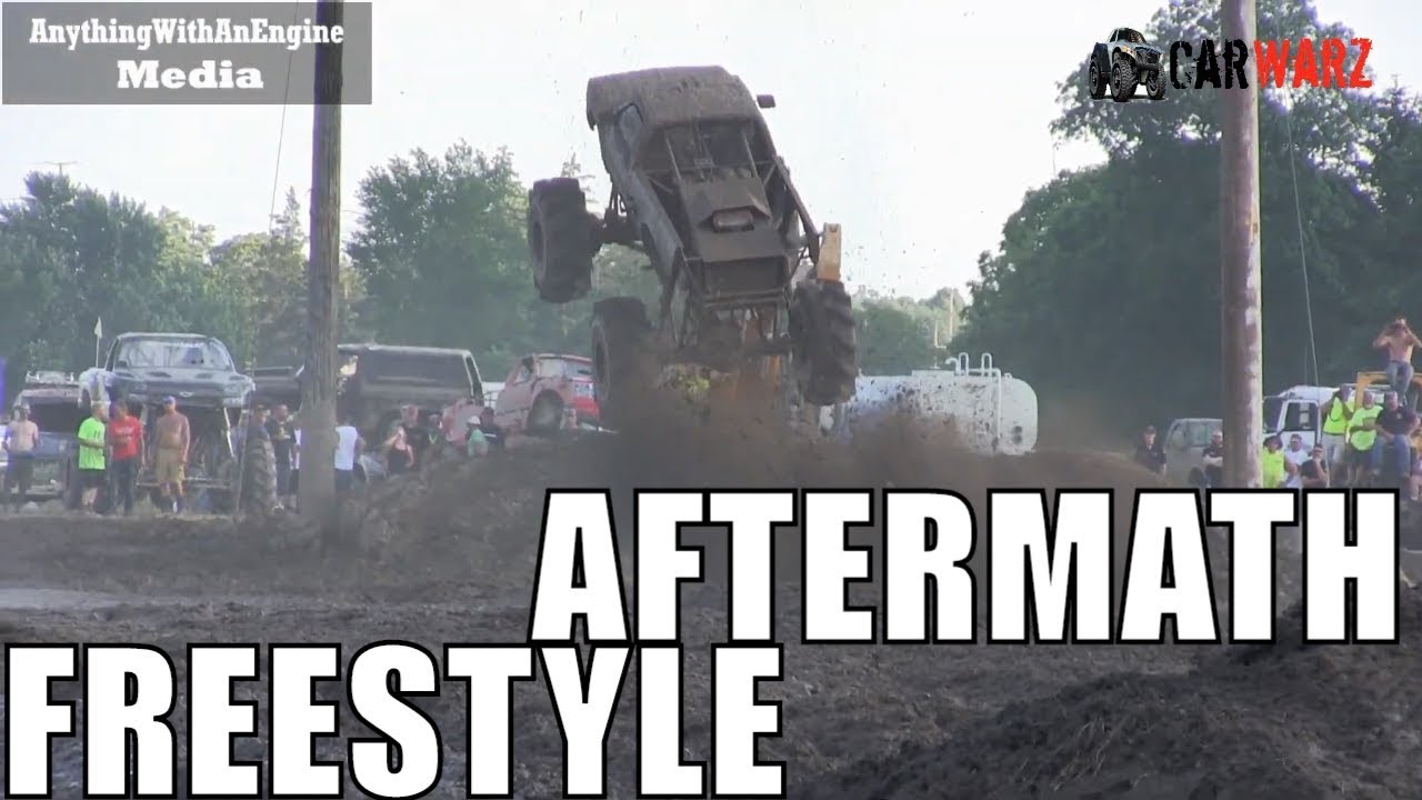 AFTERMATH MEGA TRUCK FREESTYLE AT MID MICHIGAN MUDFEST 2019 - YouTube