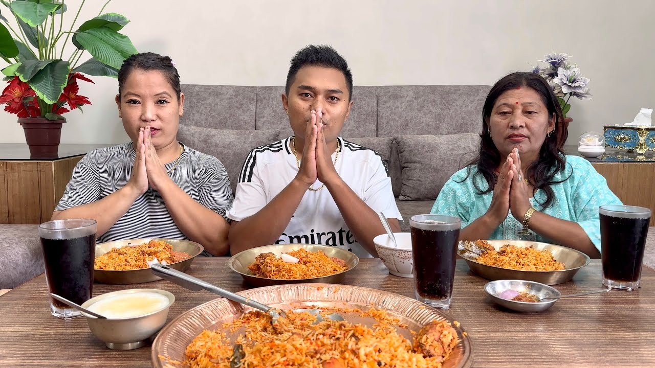 Yummy Chicken Biryani Mukbang | Mom Ko Ghumna jani Plan Cancel Vayo ...