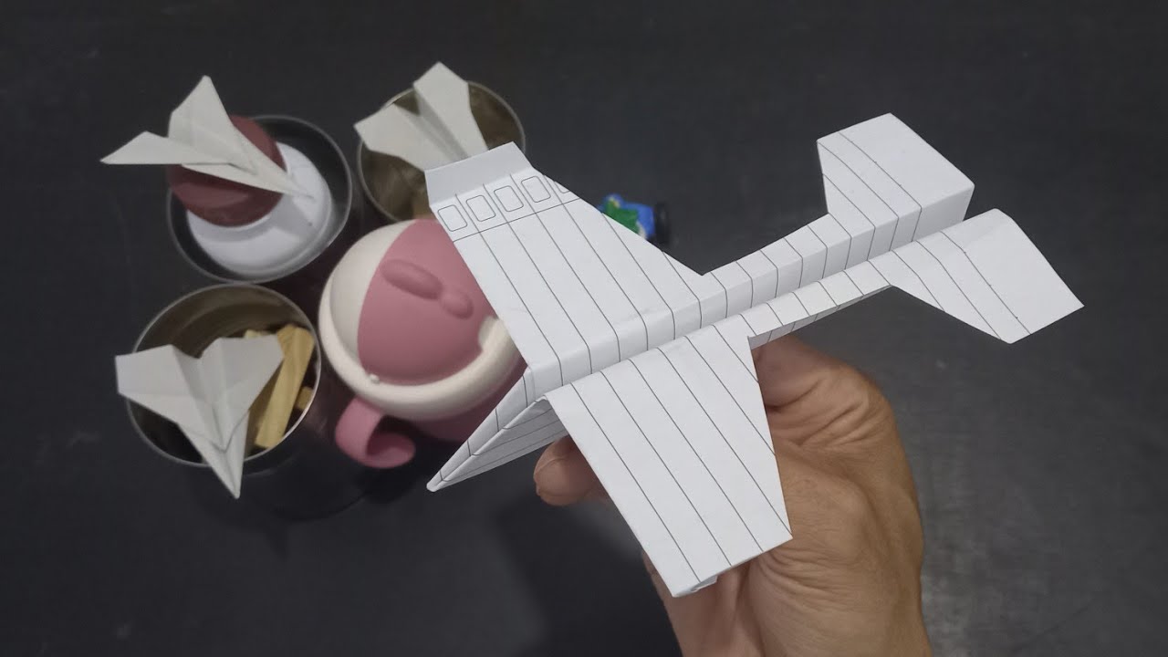 How to make a paper airplane fly far and fast – Paper craft ideas - YouTube