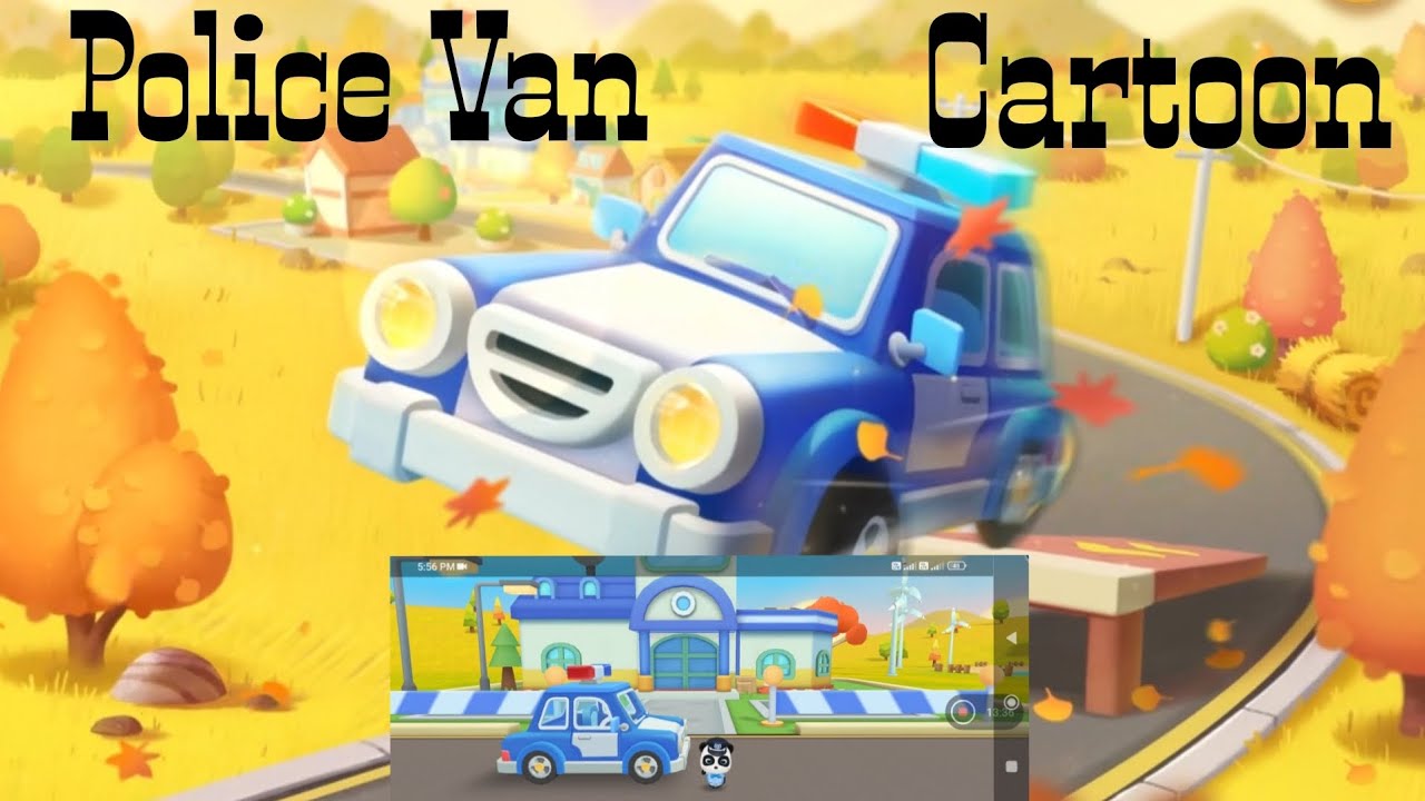 Police Van Cartoon Video || Panda Cartoon Video| - YouTube