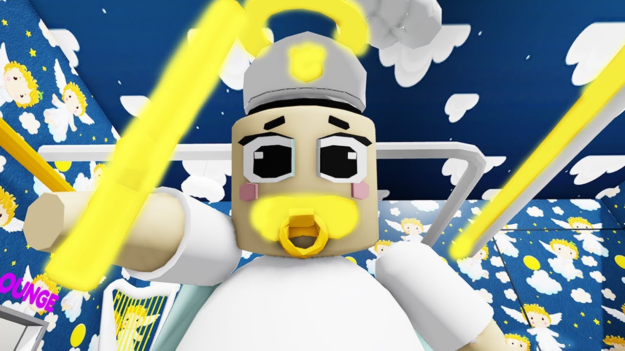 👼 BABY ANGEL BARRY UPDATE 🍼 NEW SCARY OBBY FULL GAMEPLAY (ROBLOX) - YouTube
