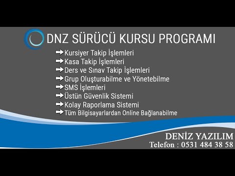 Sürücü Kursu Programı - Deniz Yazılım