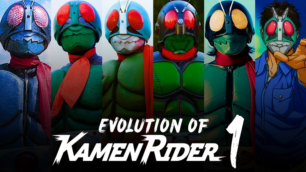 Evolution of Kamen Rider 1 / Ichigo in Live Action & Animation (1971 ...
