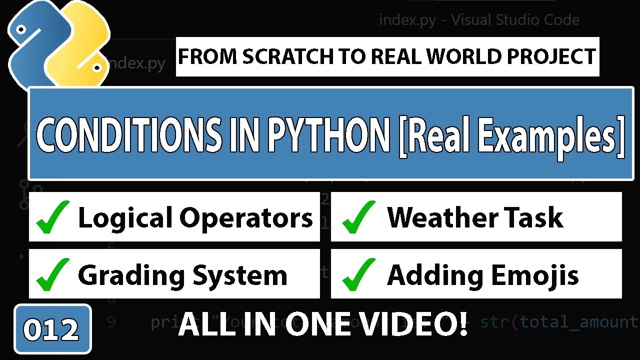 Python Tutorial for Beginners in Urdu | Conditions in Python with Real World Tasks [012] - YouTube