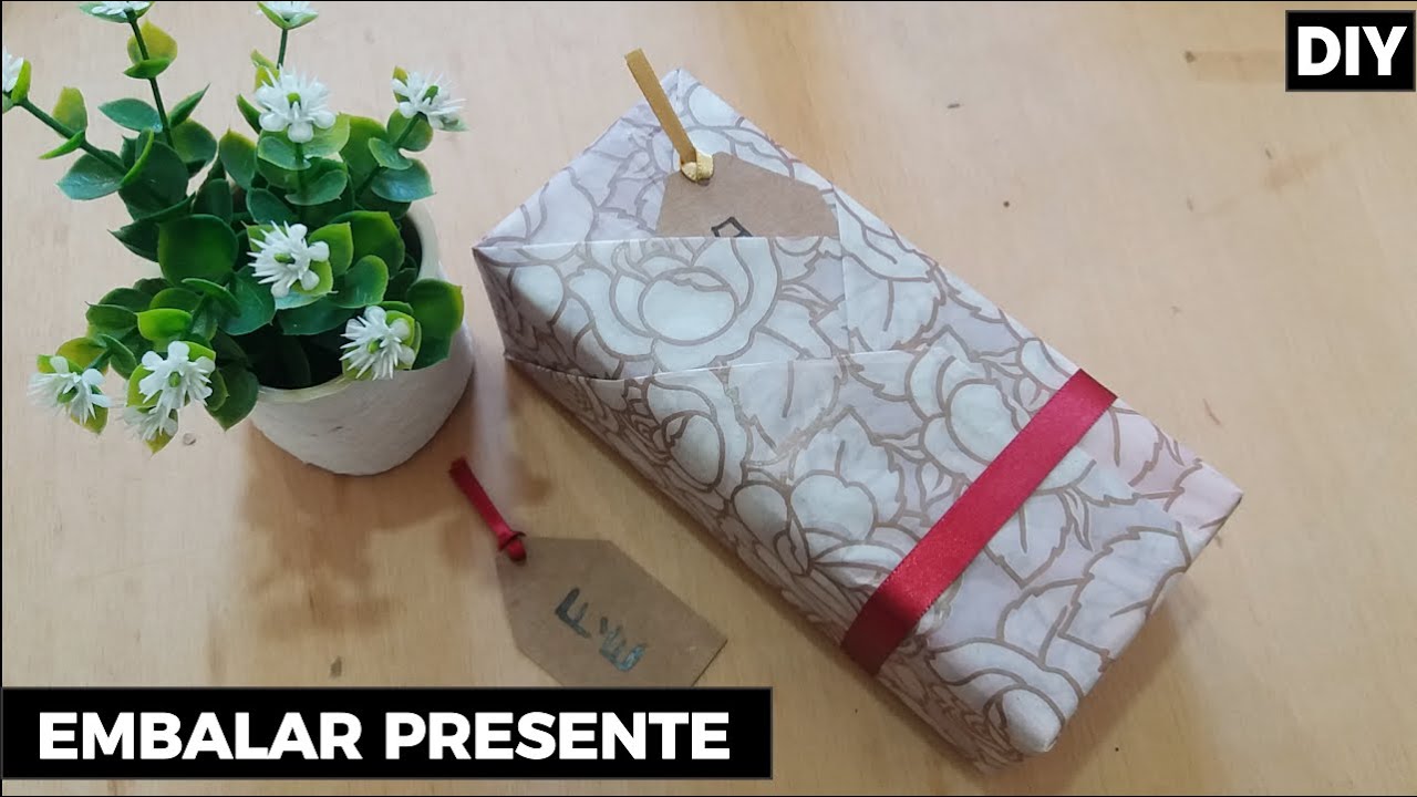 Dica Como Embalar Presente - FÁCIL e BONITO - YouTube