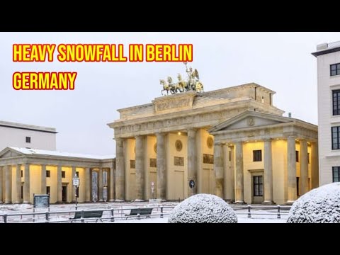 Germany: Today Heavy Snowfall in Berlin|Winter Snowfall Covers Central ...