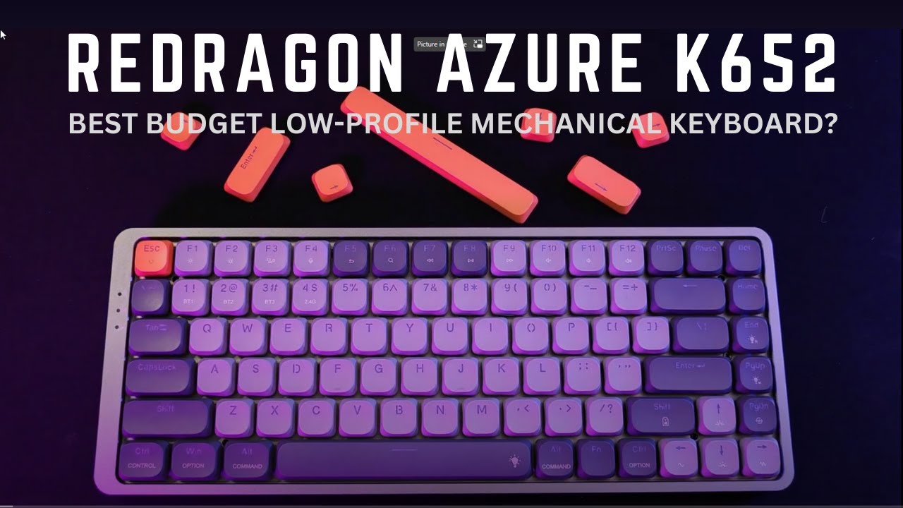 Best budget low-profile keyboard in 2023? Redragon Azure K652 - YouTube