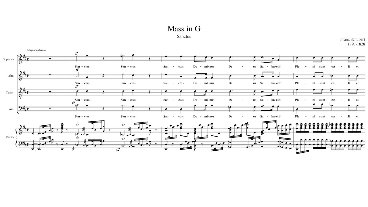Sanctus - Schubert Mass No. 2 in G major, D. 167 - YouTube