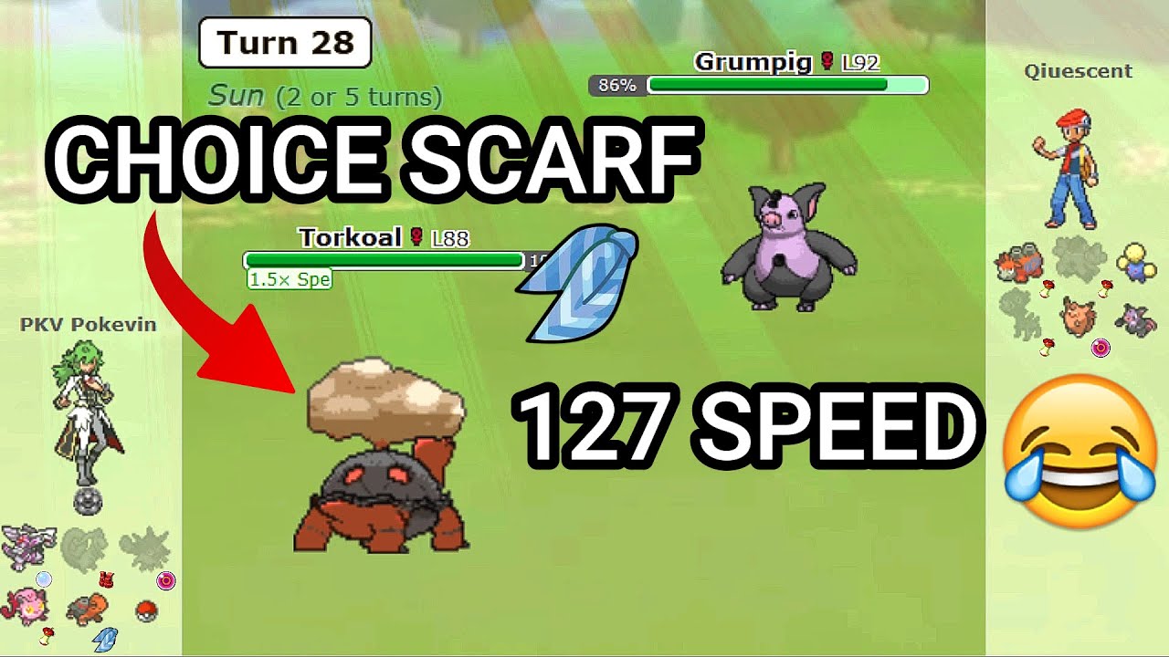 Choice Scarf Torkoal?! (Pokemon Showdown Random Battles) (High Ladder ...