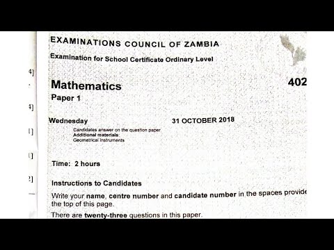 Maths paper one Internal 2017 - YouTube