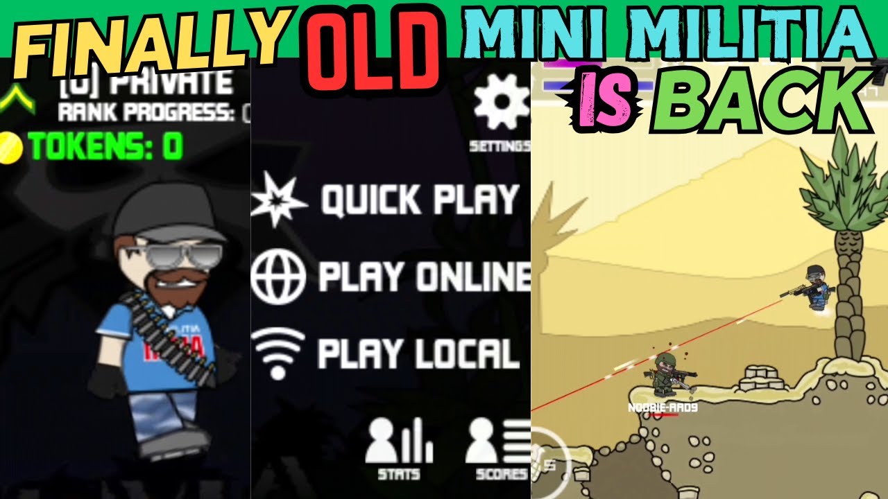 MINI MILITIA Classic Gameplay: First Look - YouTube