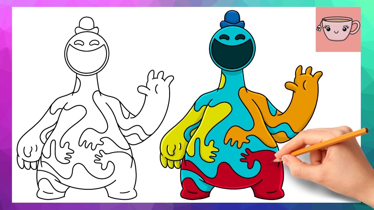 How To Draw Doey the Doughman from Poppy Playtime | Easy Drawing ...