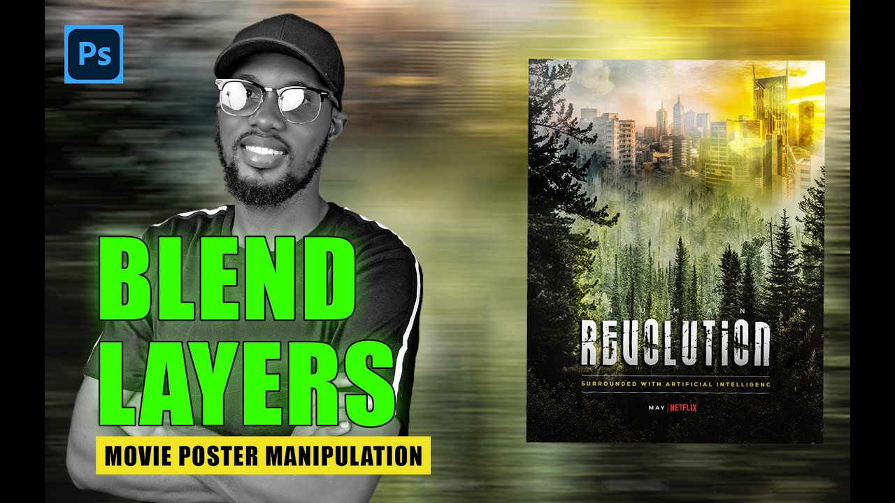 Create photoshop layer movie cover | Photoshop manipulation | Layer ...