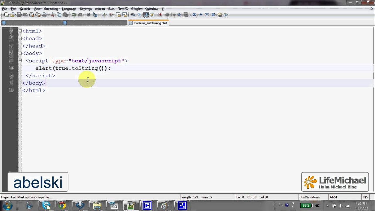 Boolean Autoboxing in Java Script - YouTube