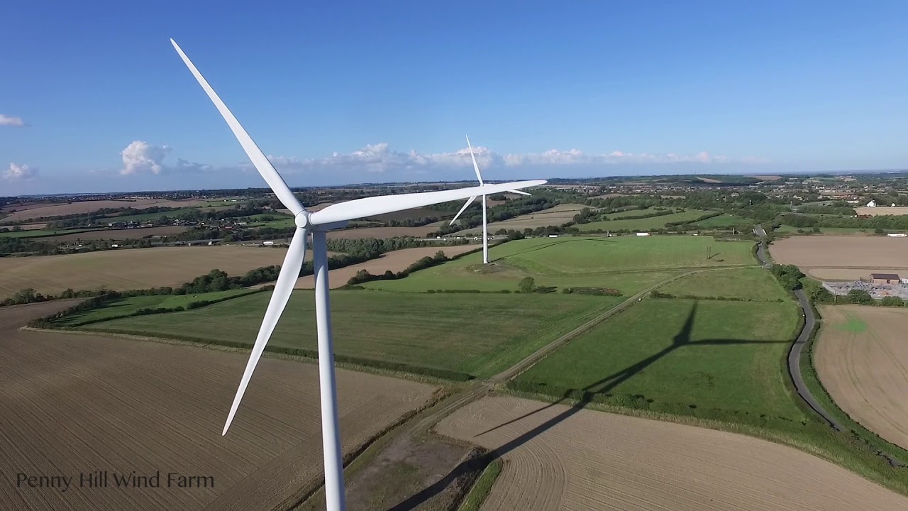 Penny Hill Wind Farm. Rotherham by Drone HD - YouTube