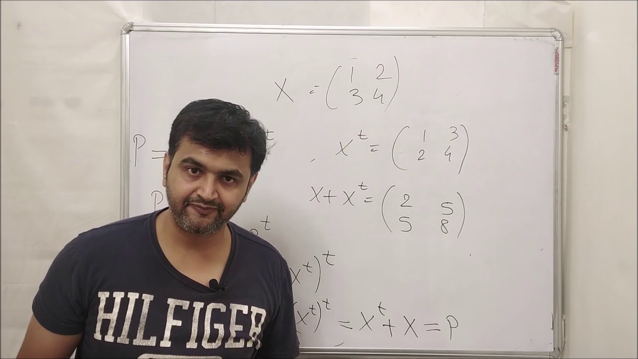Tricks to find examples on Symmetric & Skew symmetric matrix. Diagonal ...