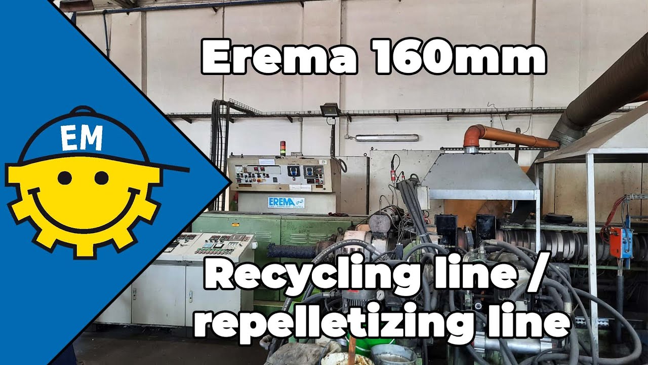Erema 160mm | Recycling line - YouTube