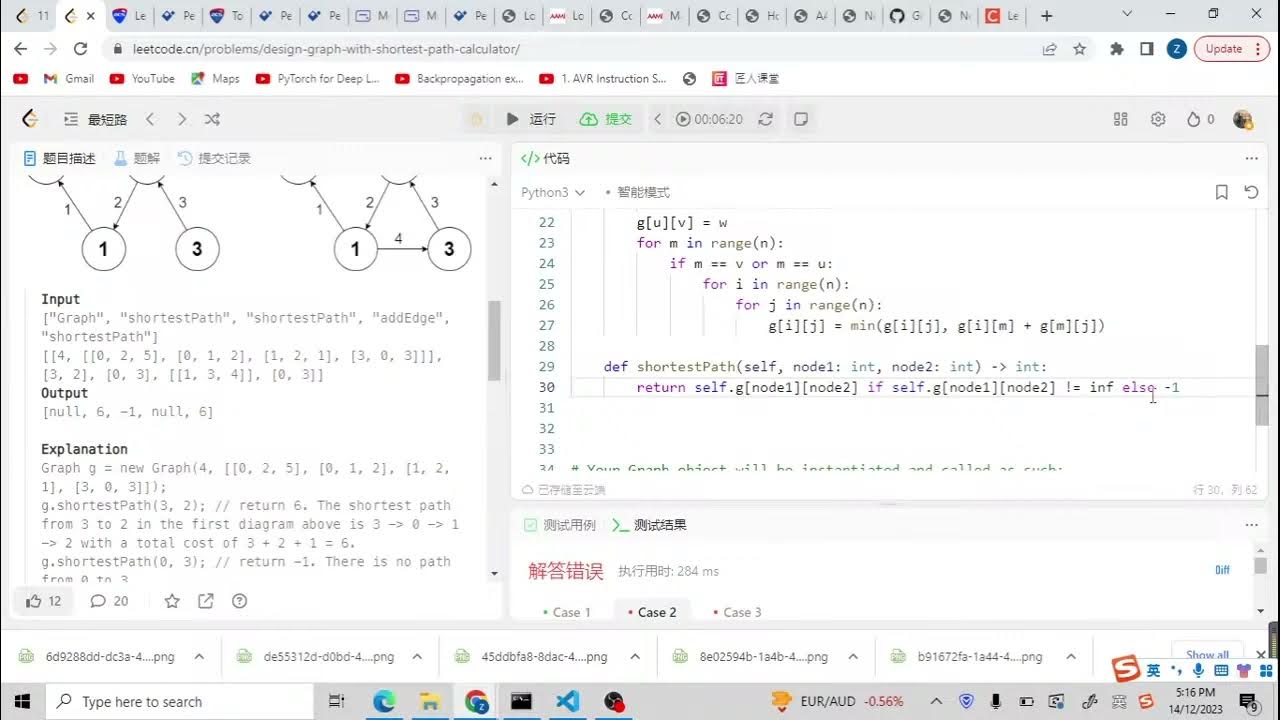 Leetcode 2642 Design Graph With Shortest Path Calculatorfloyd Youtube