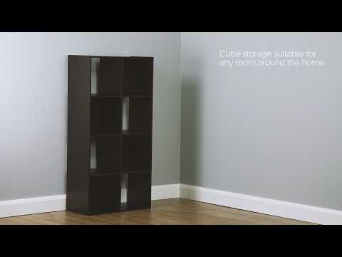 Hartleys Direct Black 8 Cube Storage Unit