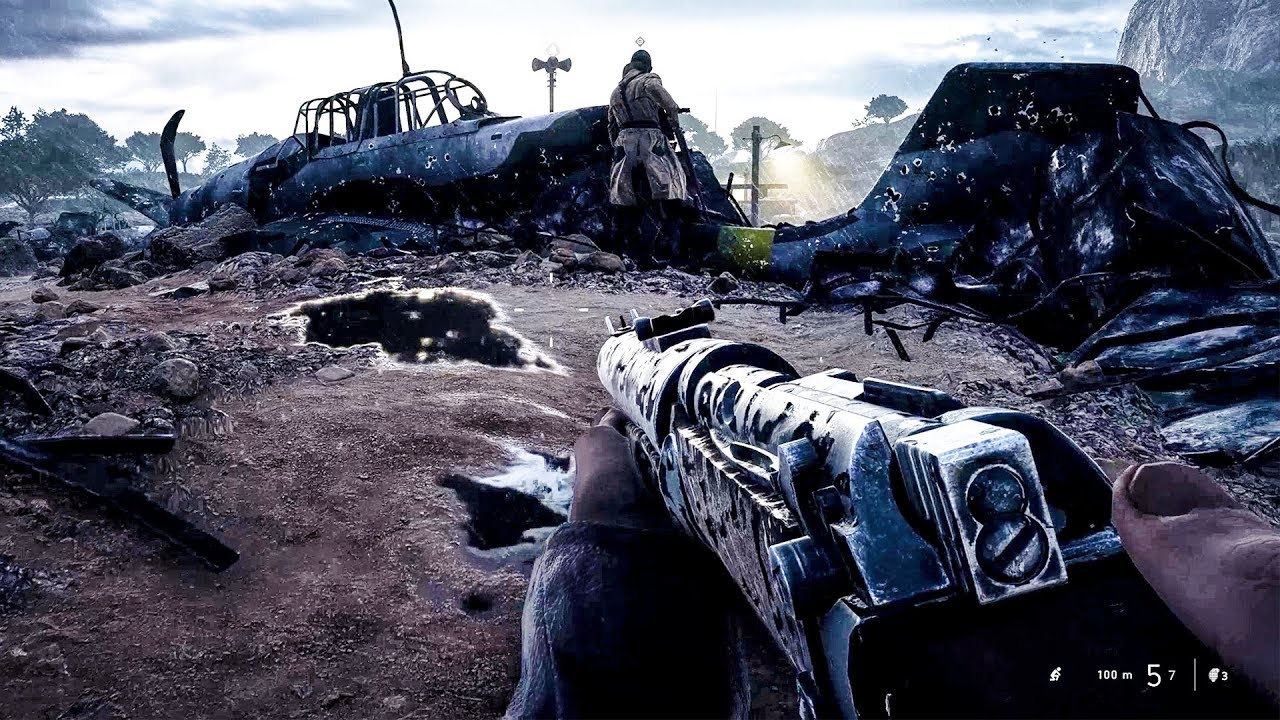 Exploding Planes Under The Rain ! (Battlefield 5) - YouTube