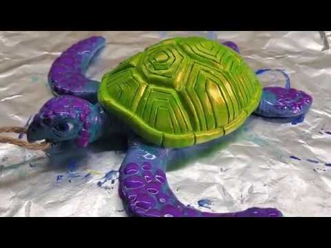 DIY Sea Turtle Made From Clay - YouTube