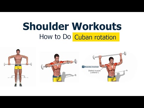 Rotator cuff - Cuban rotation | Shoulder Workouts - YouTube
