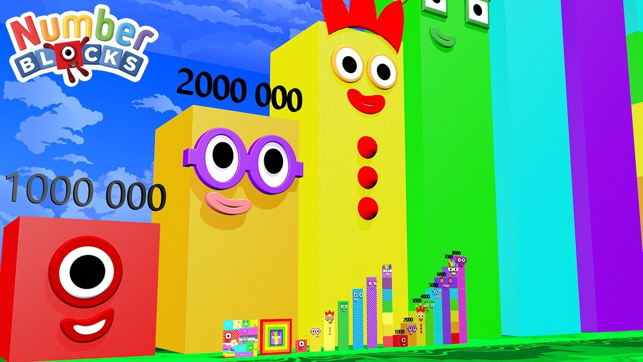 Numberblocks Step Squad NEW 1 to 728 vs 7000000 BIGGEST - The Amazing ...