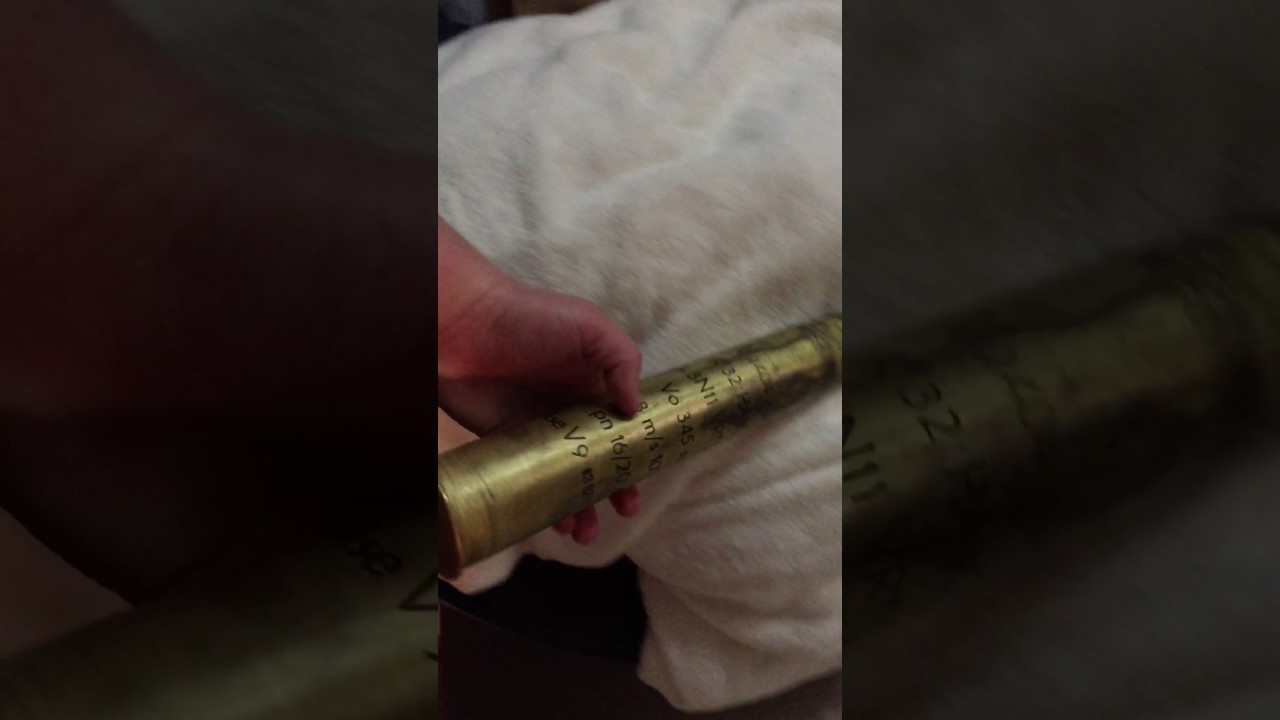 WWII Soviet 45mm Shell Casing - YouTube