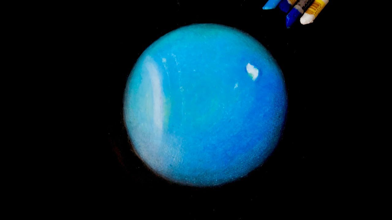 Oil pastel painting "Uranus" by polka. - YouTube