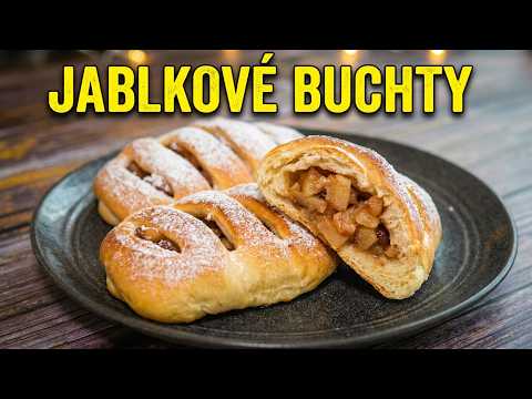 Kysnuté buchty plnené jablkami 🍎🥧 (titulky) Video recept | Recepty od Agi