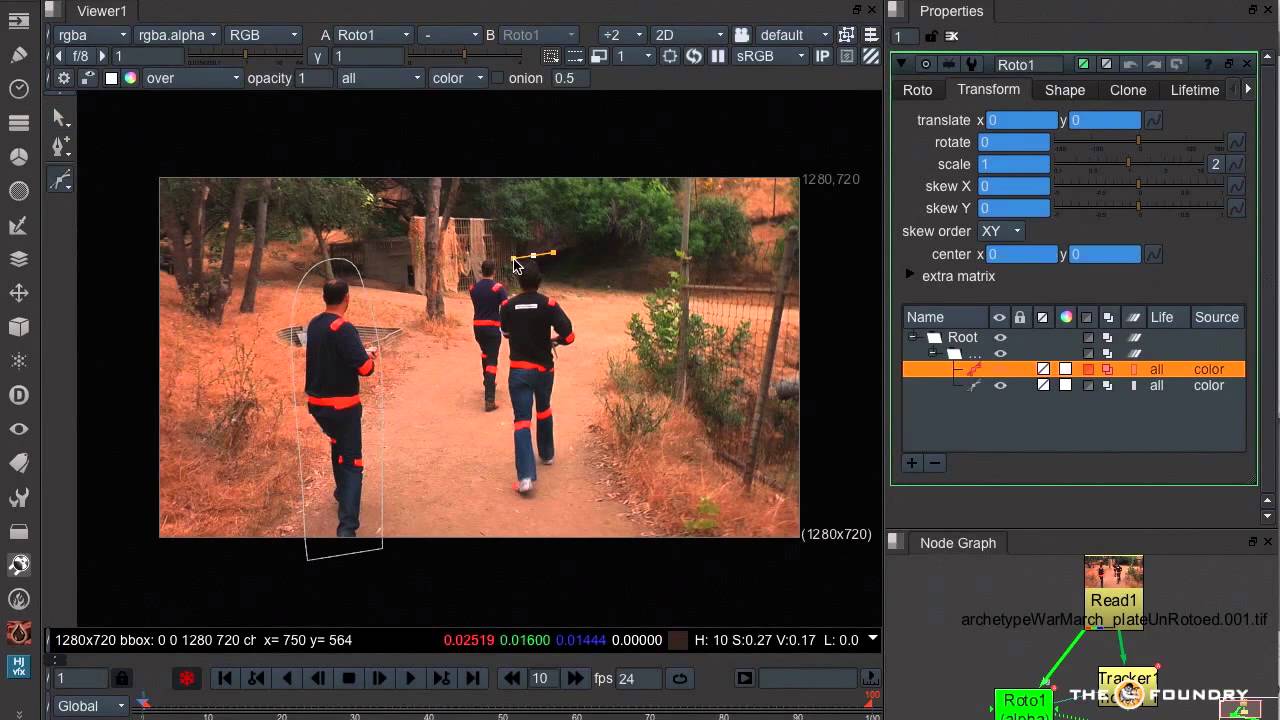 Nuke 7.0 | Combined Trackers - YouTube