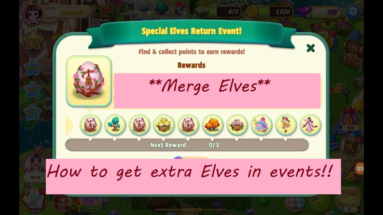 Merge Elves **How to get extra Elves in Events** - YouTube