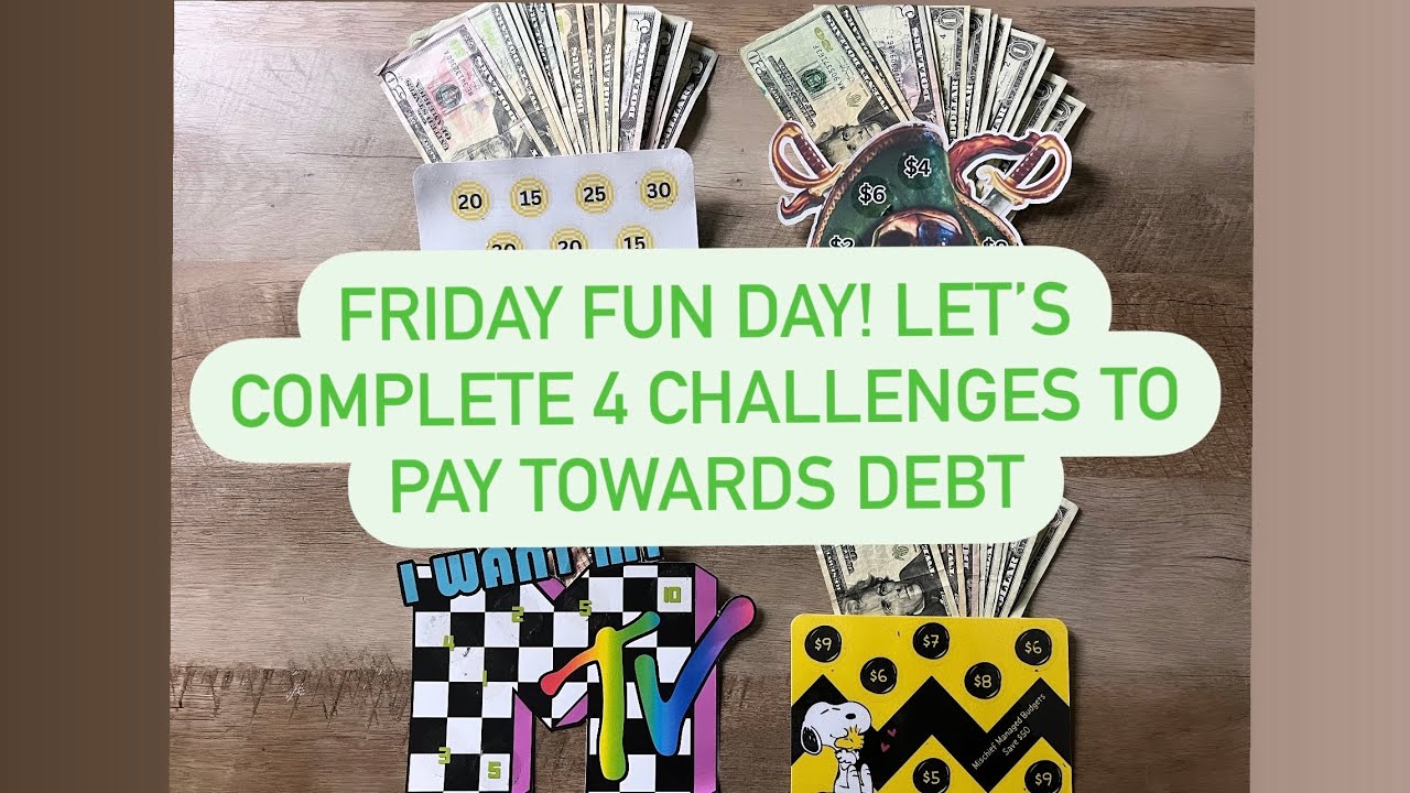 Friday Fun Day Savings Challenges || Lets Complete 4 Challenges To Pay ...