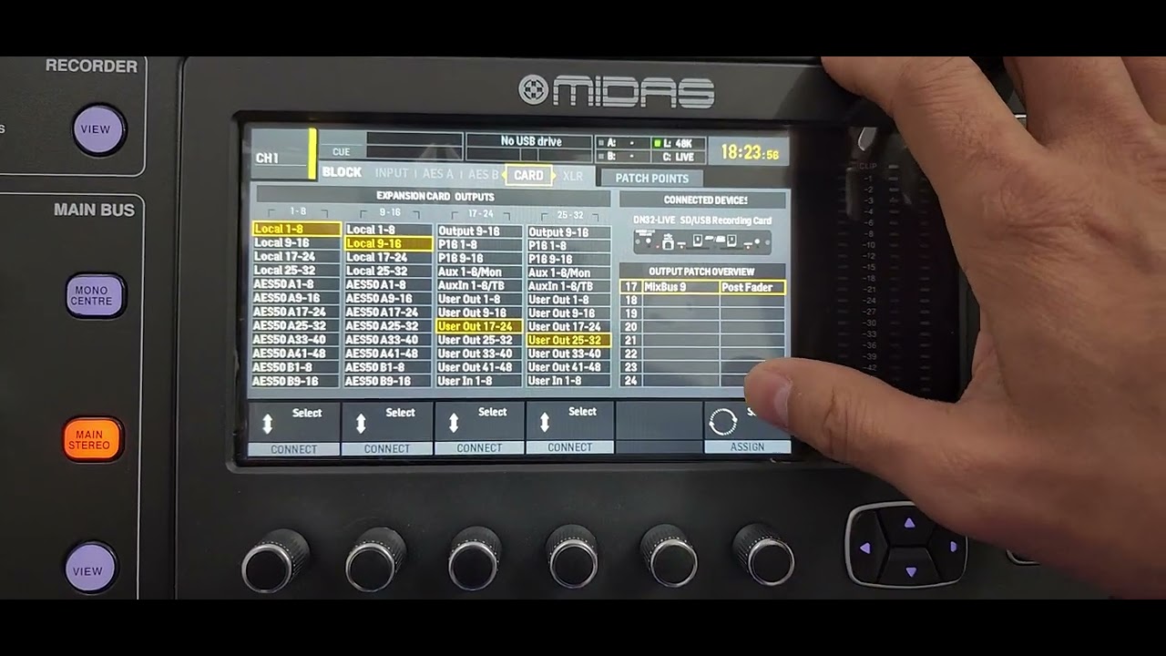 Hướng Dẫn Chèn Plugin Vào Bus mixer Midas - Super Rack Performer - YouTube