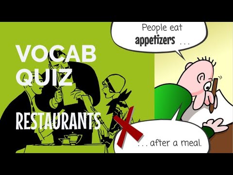 Vocabulary Quiz - Restaurants - YouTube