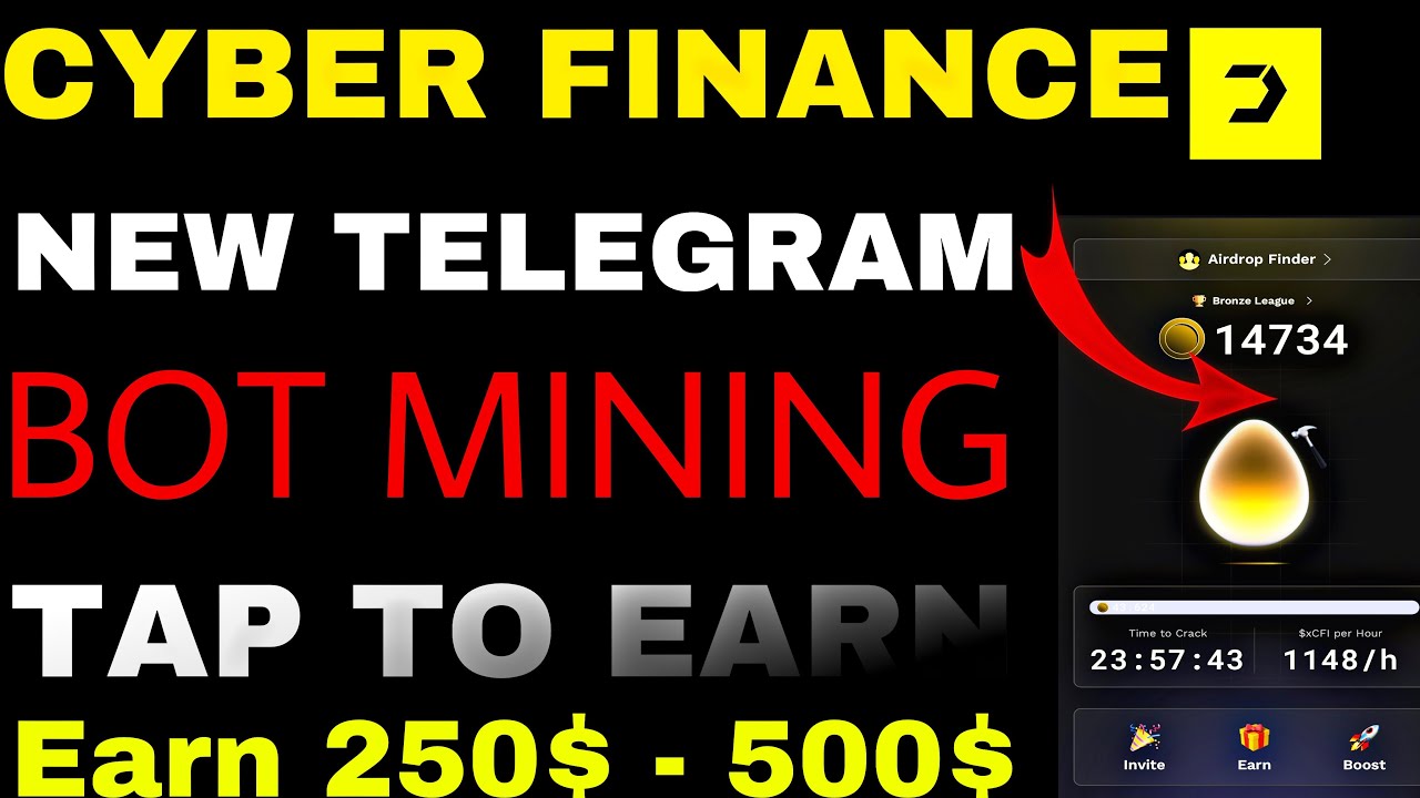 DONT MISS THIS NEW TELEGRAM BOT CYBER FINANCE EARN 250$ -500$ - YouTube
