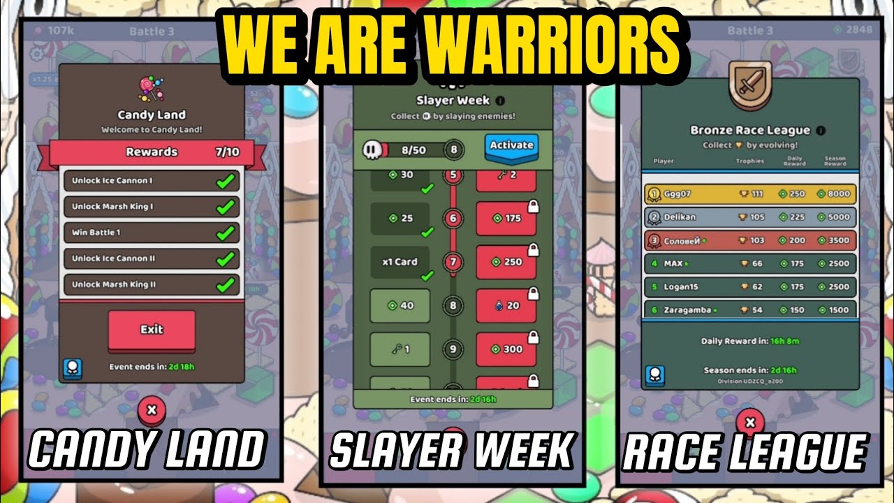 We Are Warriors - Candy Land Event (December 2024) - YouTube