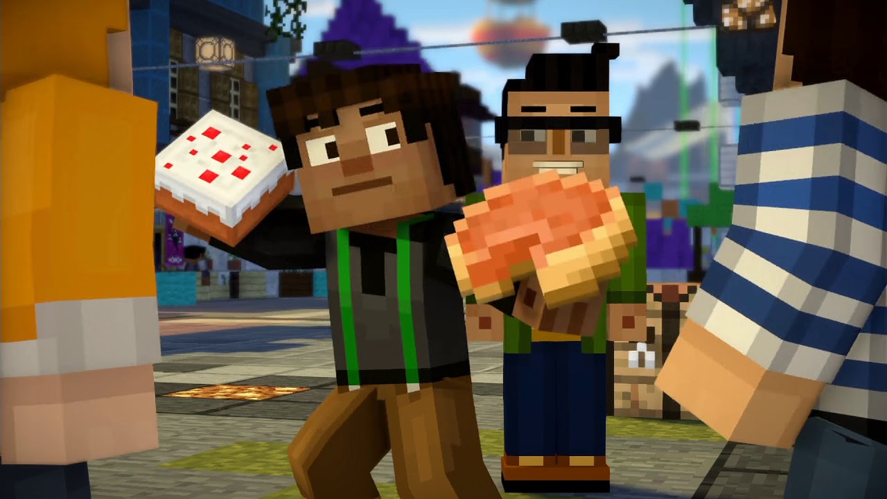 Minecraft story mode part 2 XBox One Game Play - YouTube