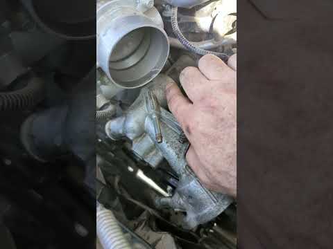Ford Transit 250 thermostat housing and coolant bypass removal. - YouTube