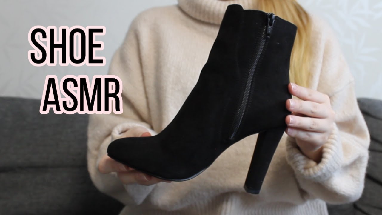 ASMR Shoe Sounds - Boots Scratching and Tapping - YouTube