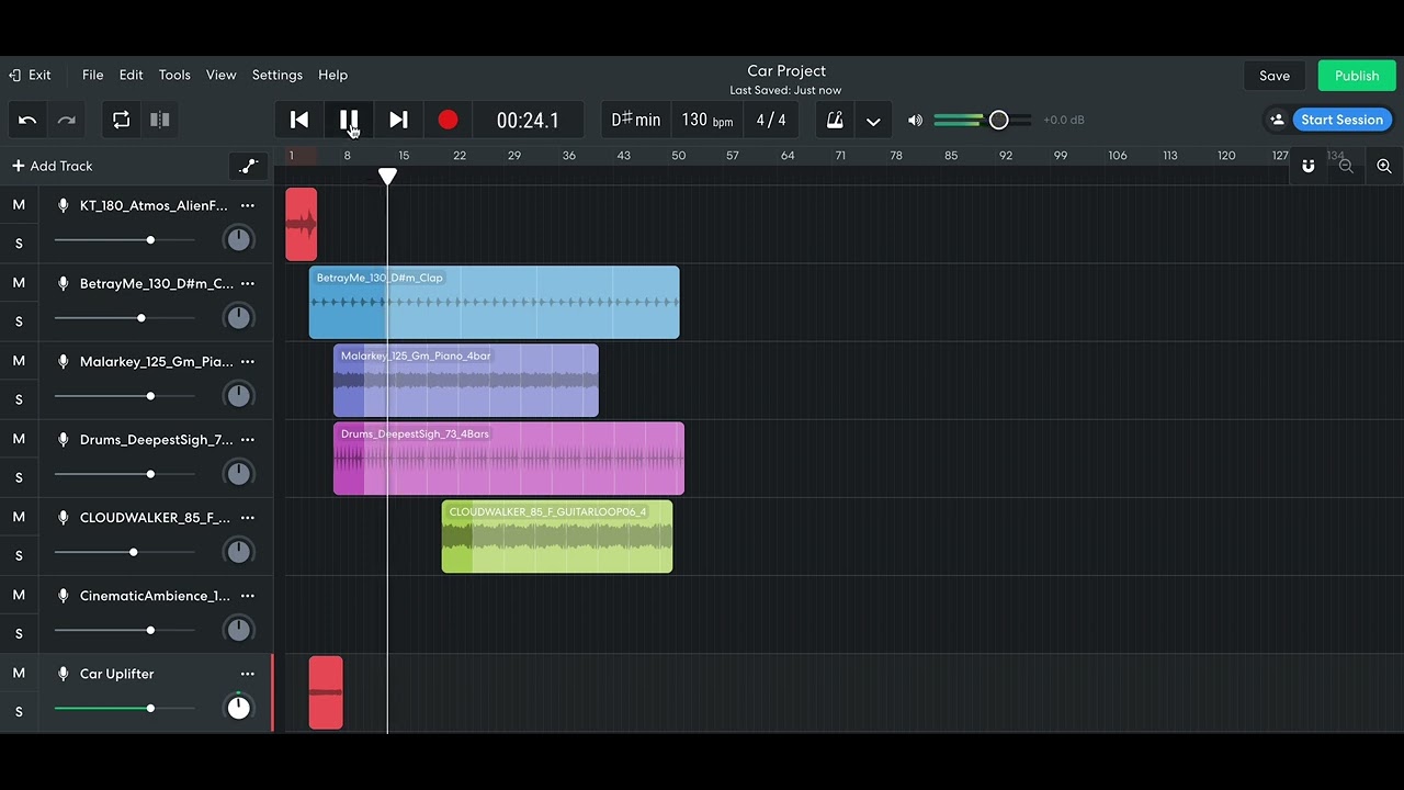 Car Soundtrack Example - BandLab Loops - YouTube