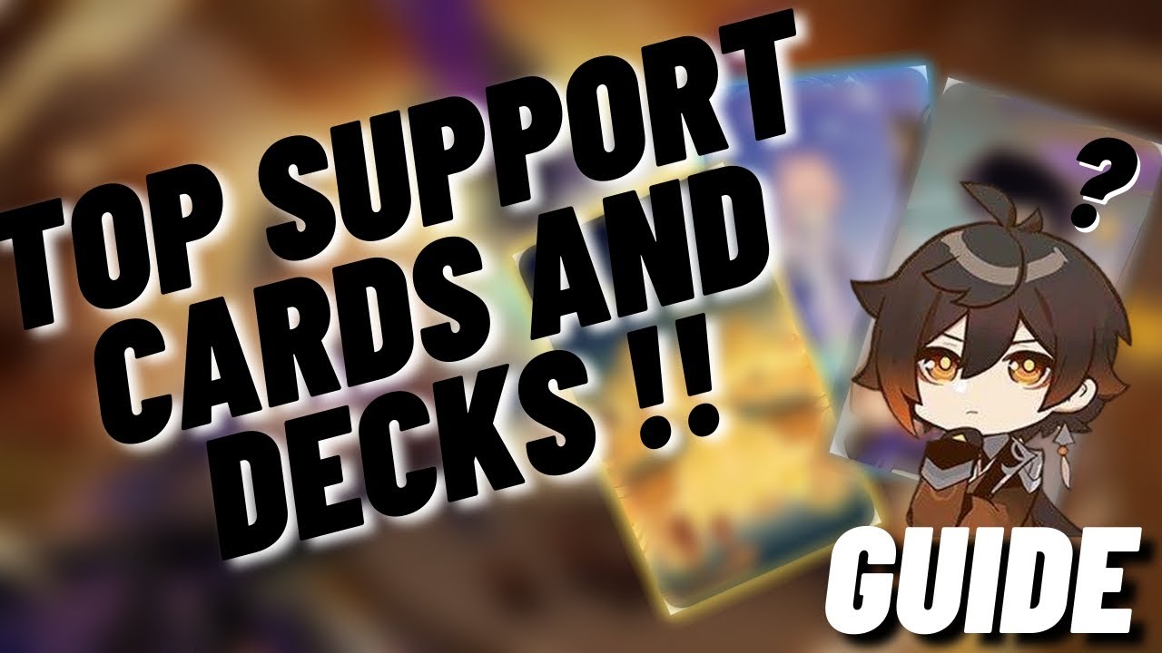 GENSHIN TCG GUIDE 1: SUPPORT CARDS [GENSHIN IMPACT] - YouTube