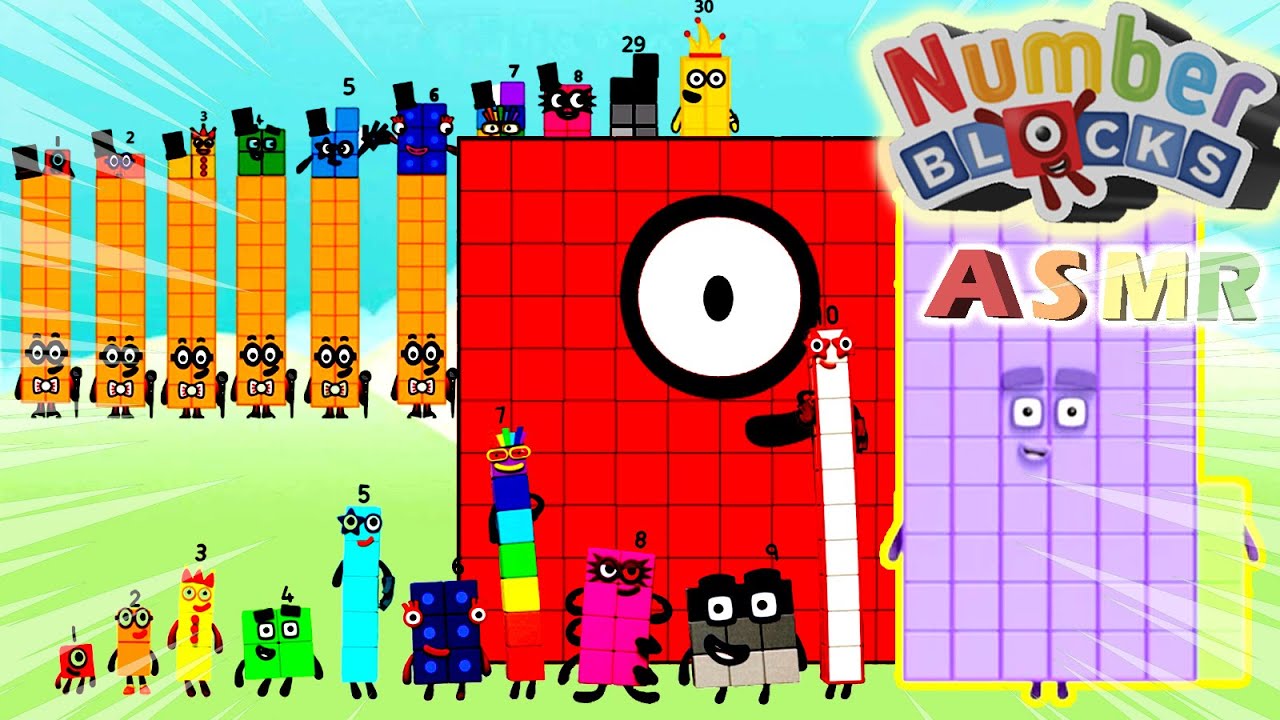 LIVE - COMPILATION Video @TheASMRNumberblocks Numberblocks 50 to 1000 ...