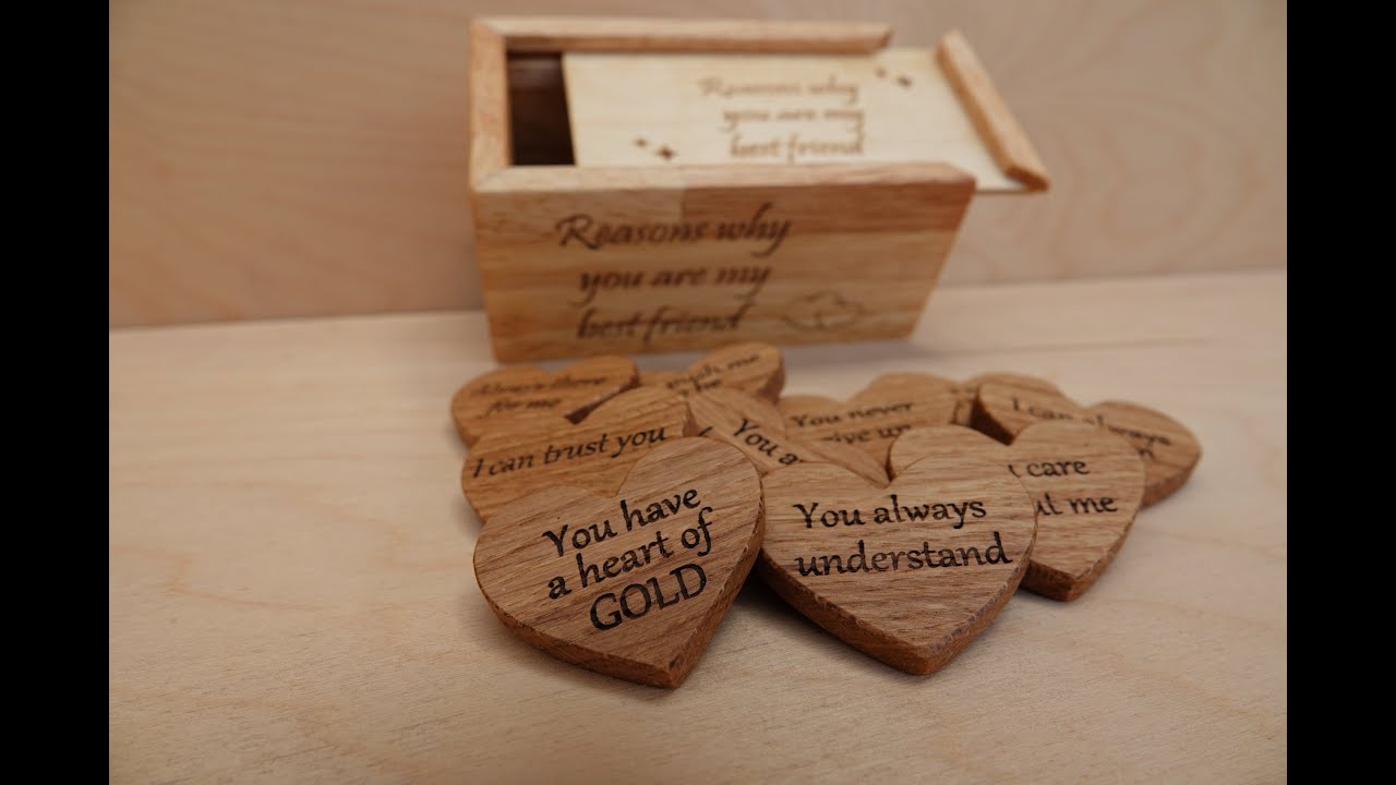 Friendship Box Gift - Laser Engraved Gift - YouTube