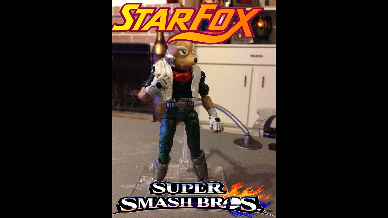 star fox fox McCloud custom action figure super smash bros toys - YouTube